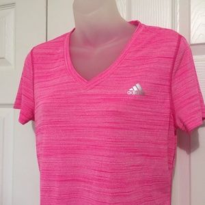 adidas | Tops | Adidas Ultimate Tshirt Medium Pink Athletic Top | Poshmark